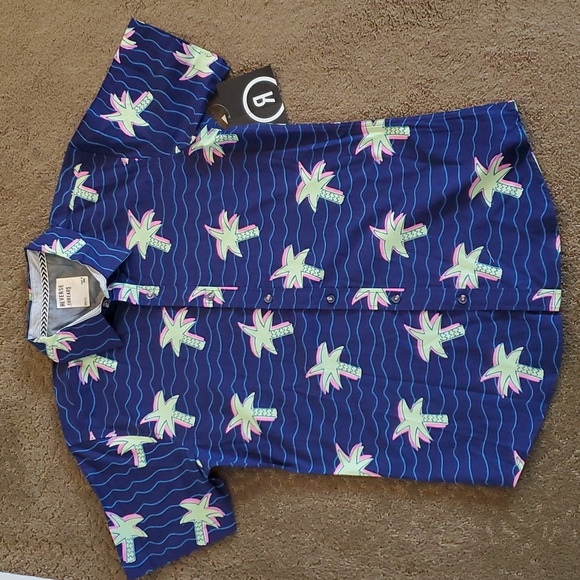 Reverse Threads | Shirts | Mens Reverse Threads Seaside Palms Trees ...